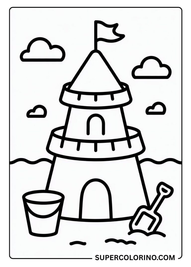 26 disegni estate da colorare