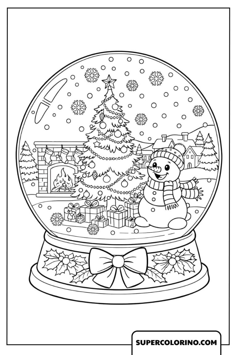 24 Disegni di Natale da Colorare – PDF Gratis da Stampare