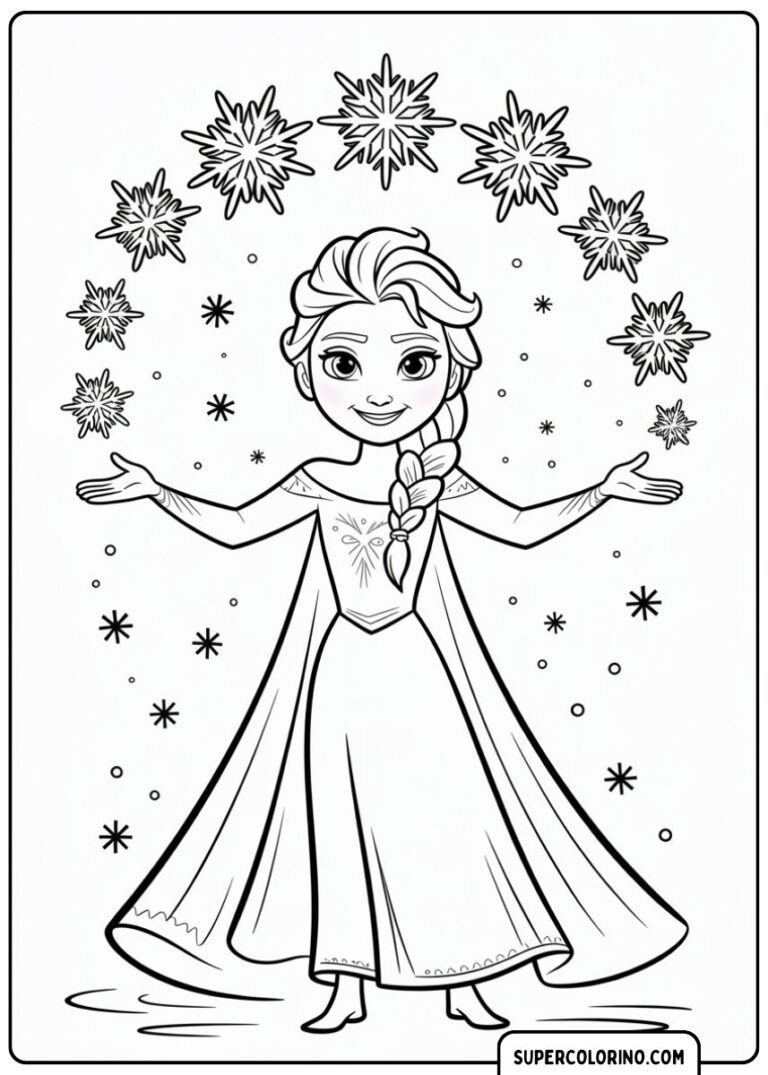 22 Disegni di Elsa Da Colorare Gratis da Stampare
