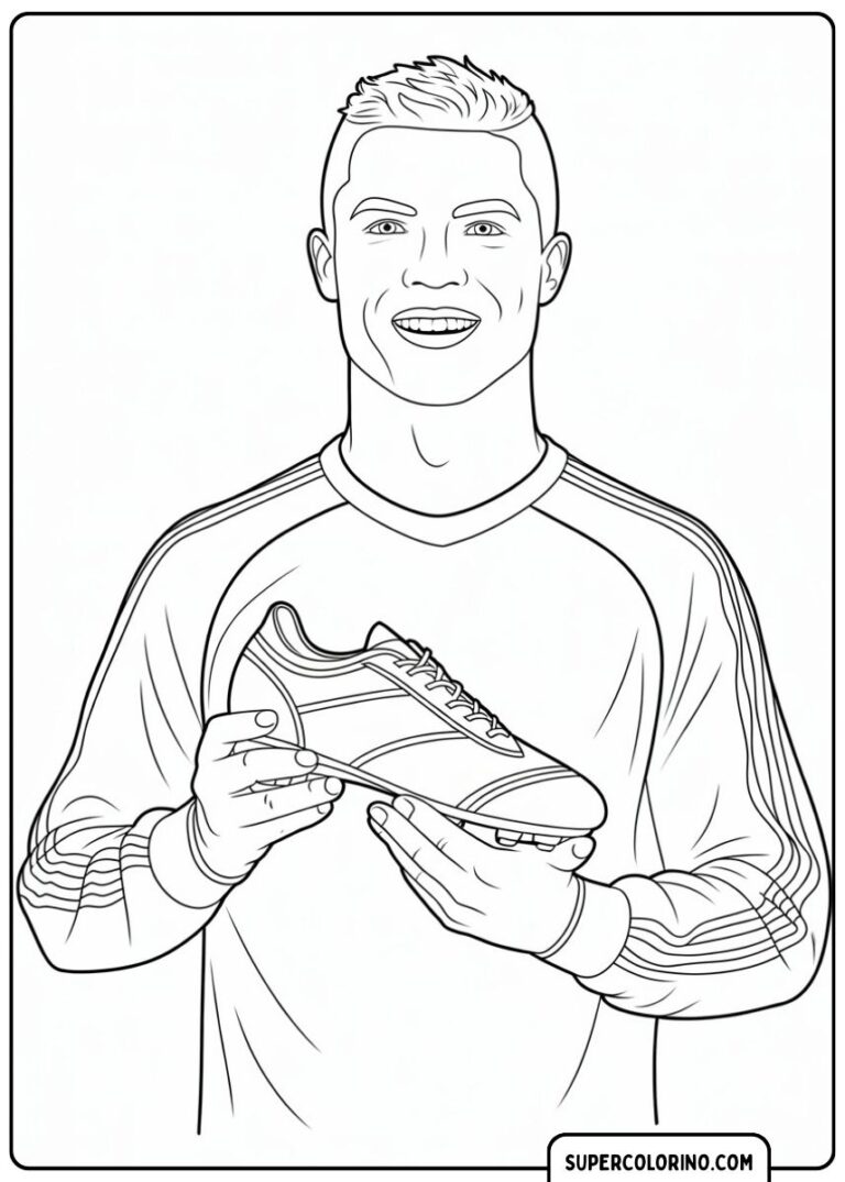 Disegni da colorare Ronaldo gratuiti da stampare