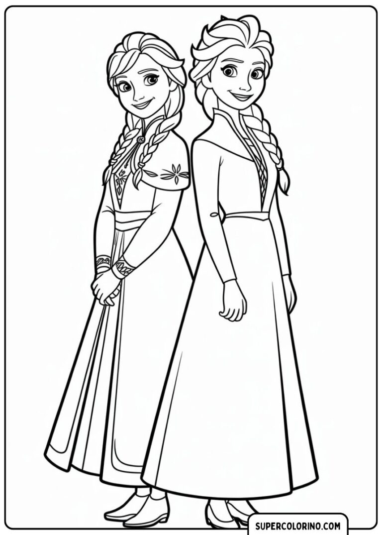 22 Disegni di Elsa Da Colorare Gratis da Stampare