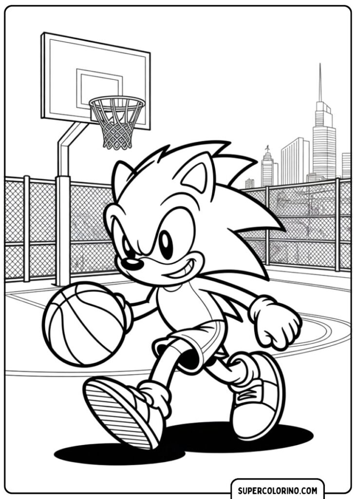 20 disegni di Sonic da colorare gratis da stampare