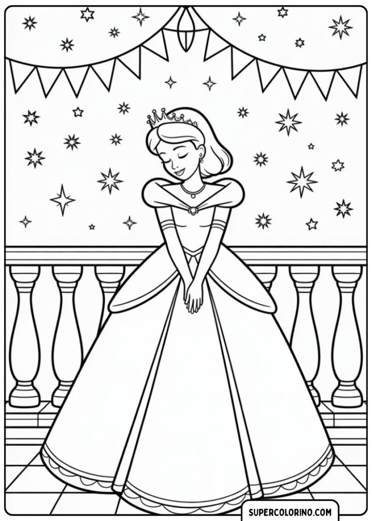 20 Coloriage Princesse gratuits à imprimer