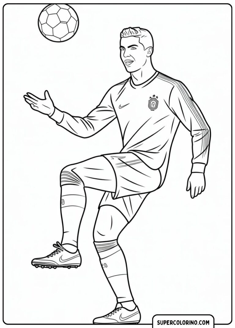 Disegni da colorare Ronaldo gratuiti da stampare