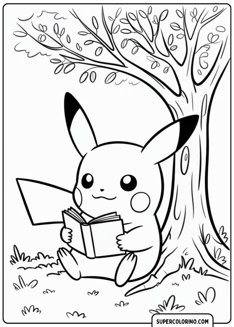 22 disegni di Pikachu da colorare gratis da stampare