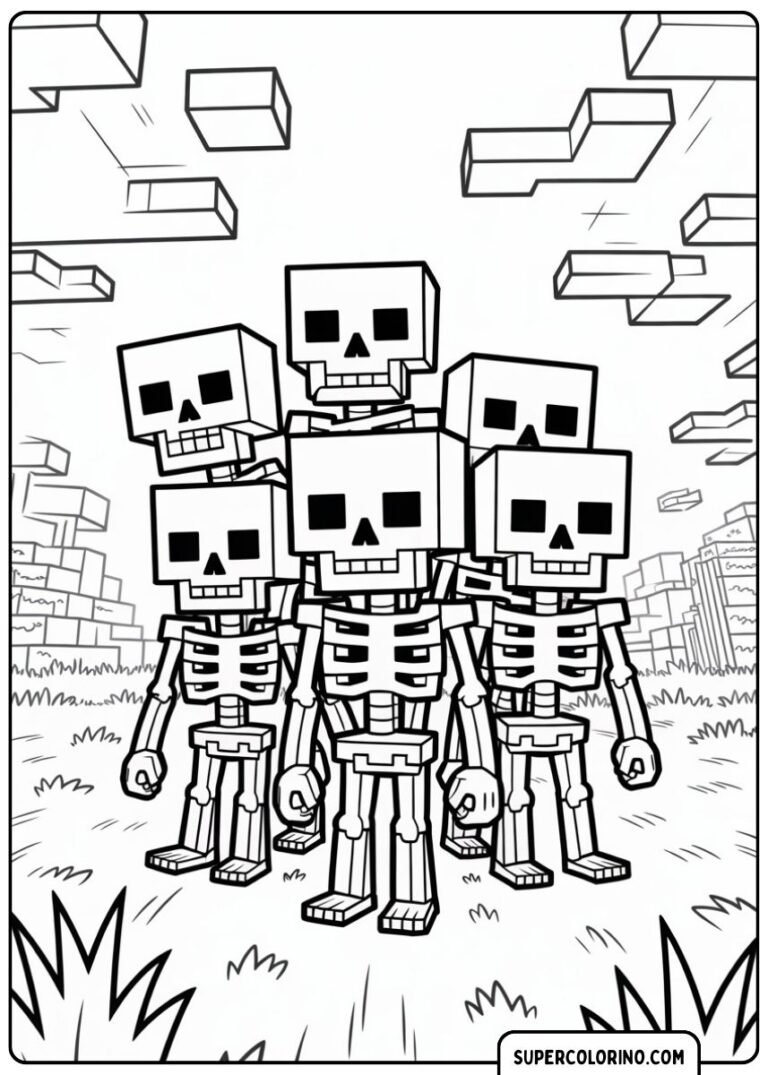 20 disegni di Minecraft da colorare gratis da stampare