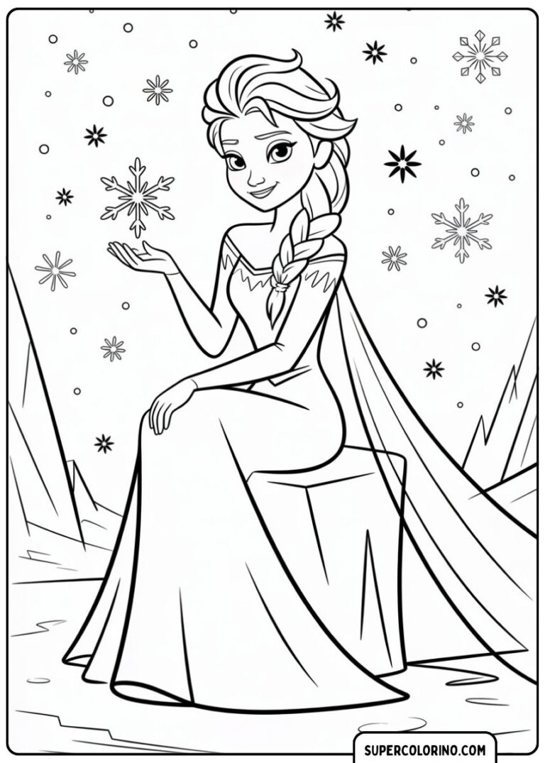 22 Disegni di Elsa Da Colorare Gratis da Stampare