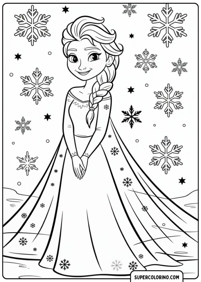 22 Disegni di Elsa Da Colorare Gratis da Stampare