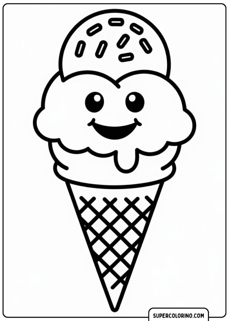22 Gelato da colorare gratis e divertenti da stampare