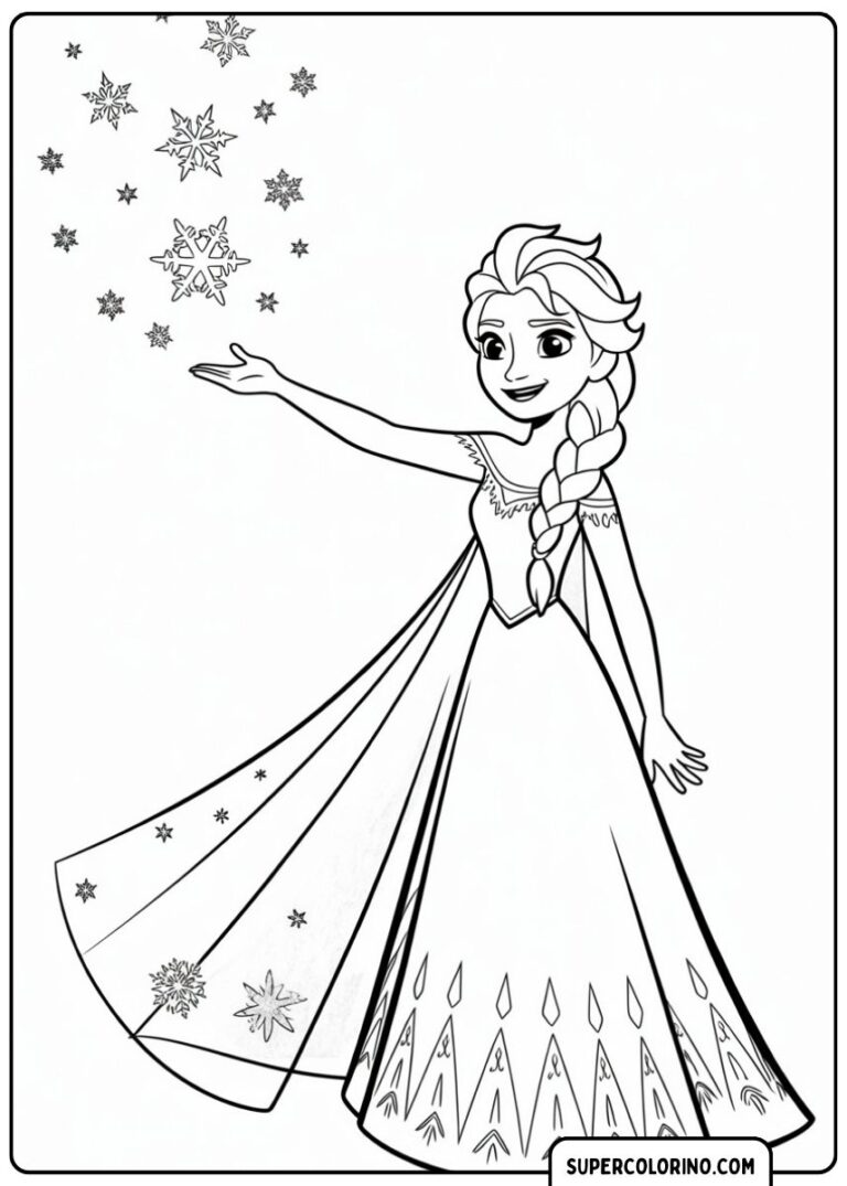 22 Disegni di Elsa Da Colorare Gratis da Stampare