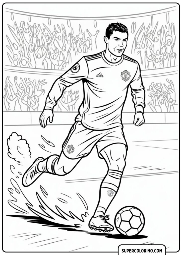 Disegni da colorare Ronaldo gratuiti da stampare