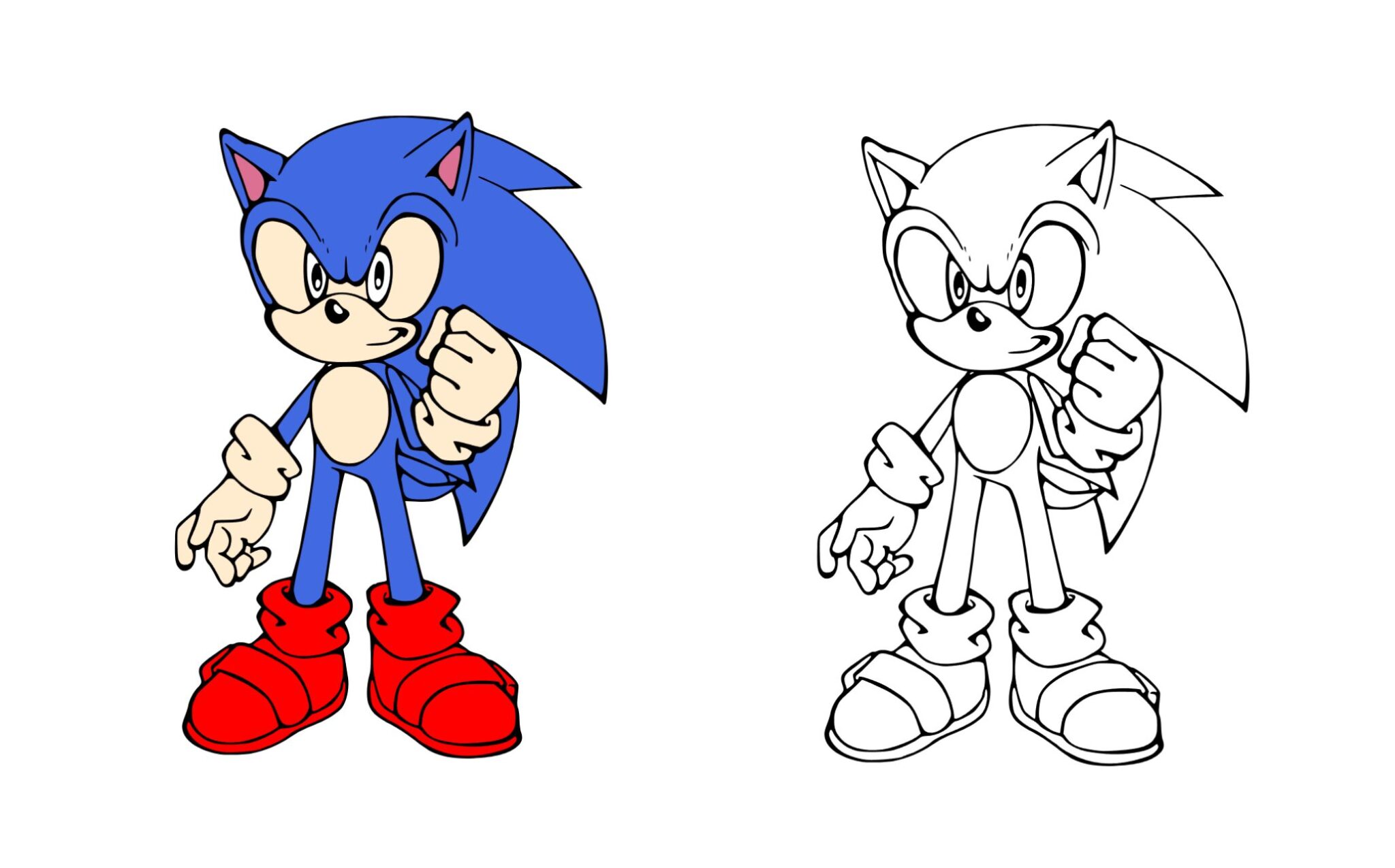 20 disegni di Sonic da colorare gratis da stampare