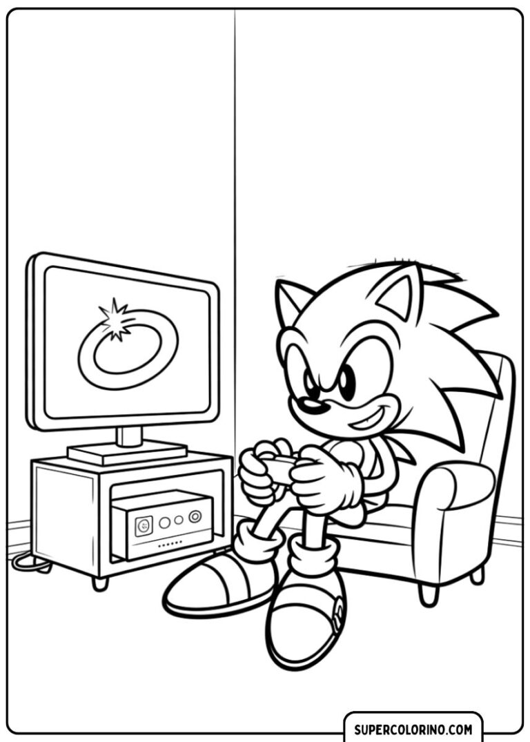 20 disegni di Sonic da colorare gratis da stampare