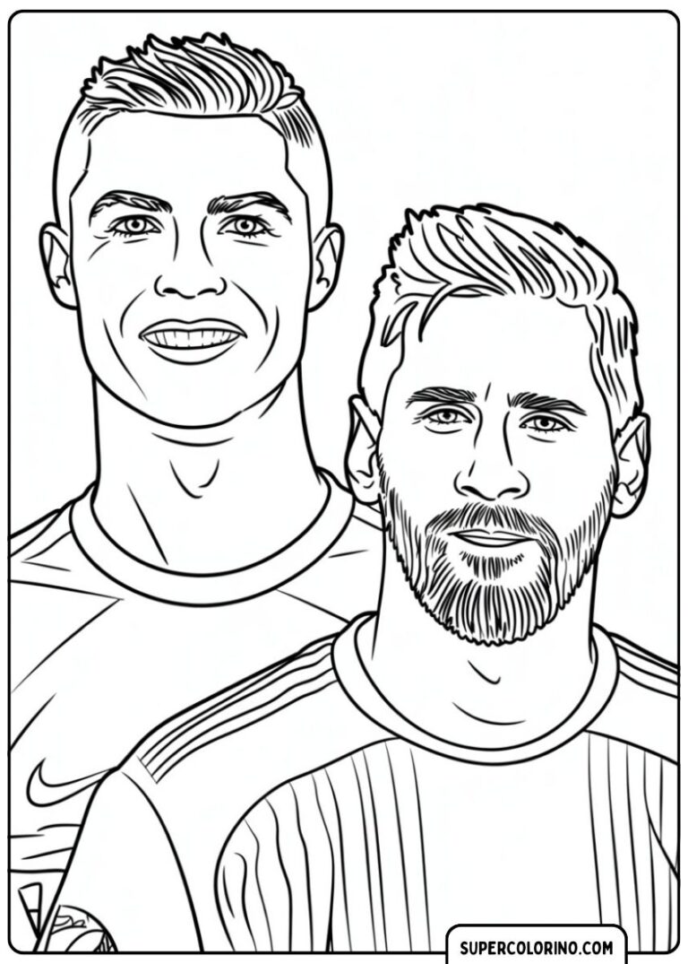 Disegni da colorare Ronaldo gratuiti da stampare