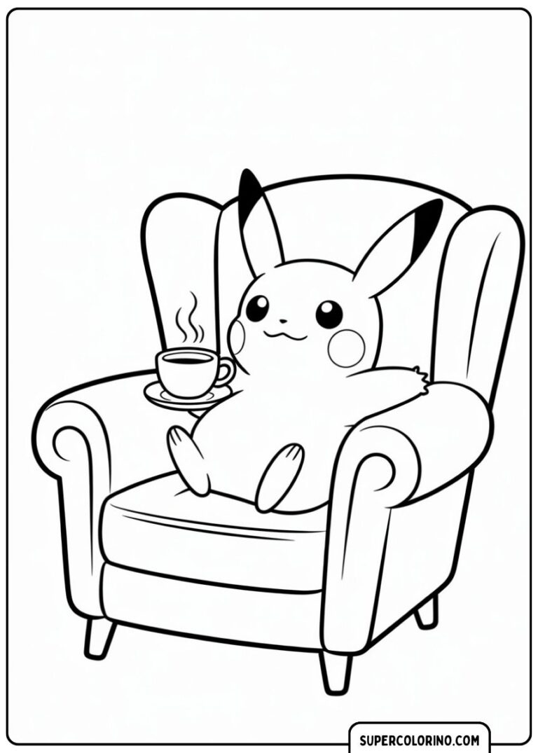 22 disegni di Pikachu da colorare gratis da stampare