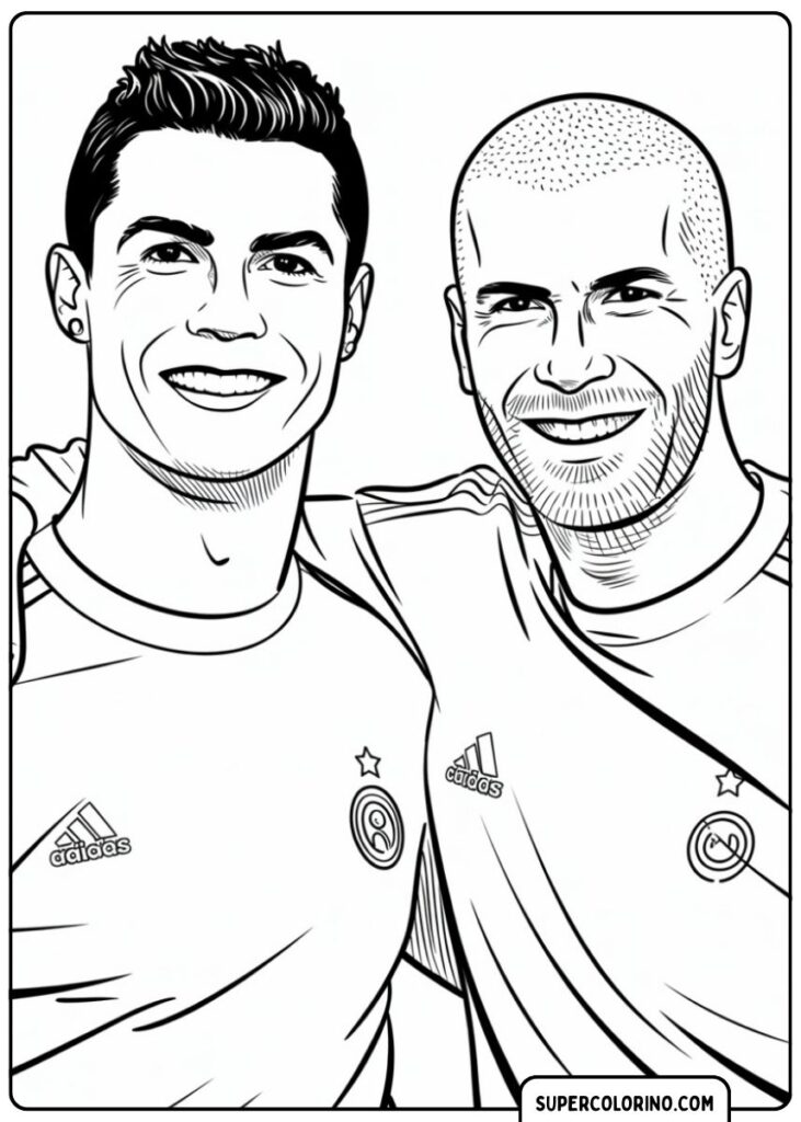 Disegni da colorare Ronaldo gratuiti da stampare