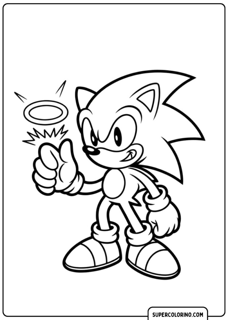 20 disegni di Sonic da colorare gratis da stampare