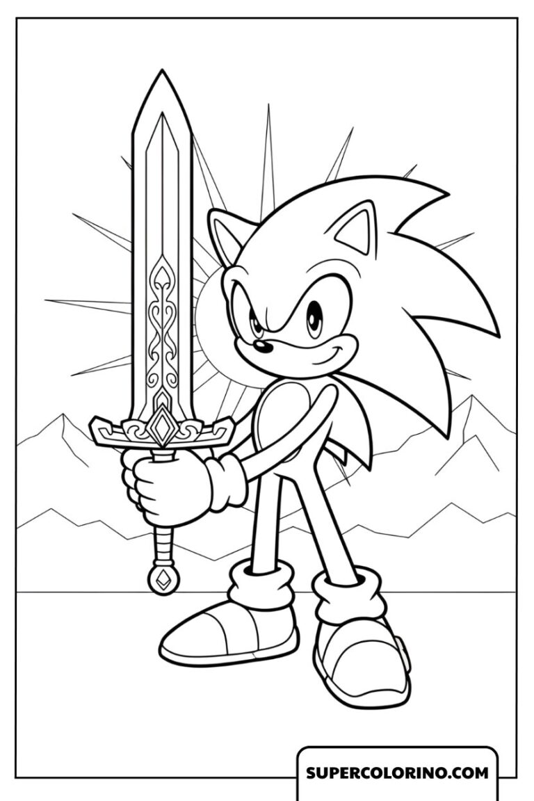 20 disegni di Sonic da colorare gratis da stampare