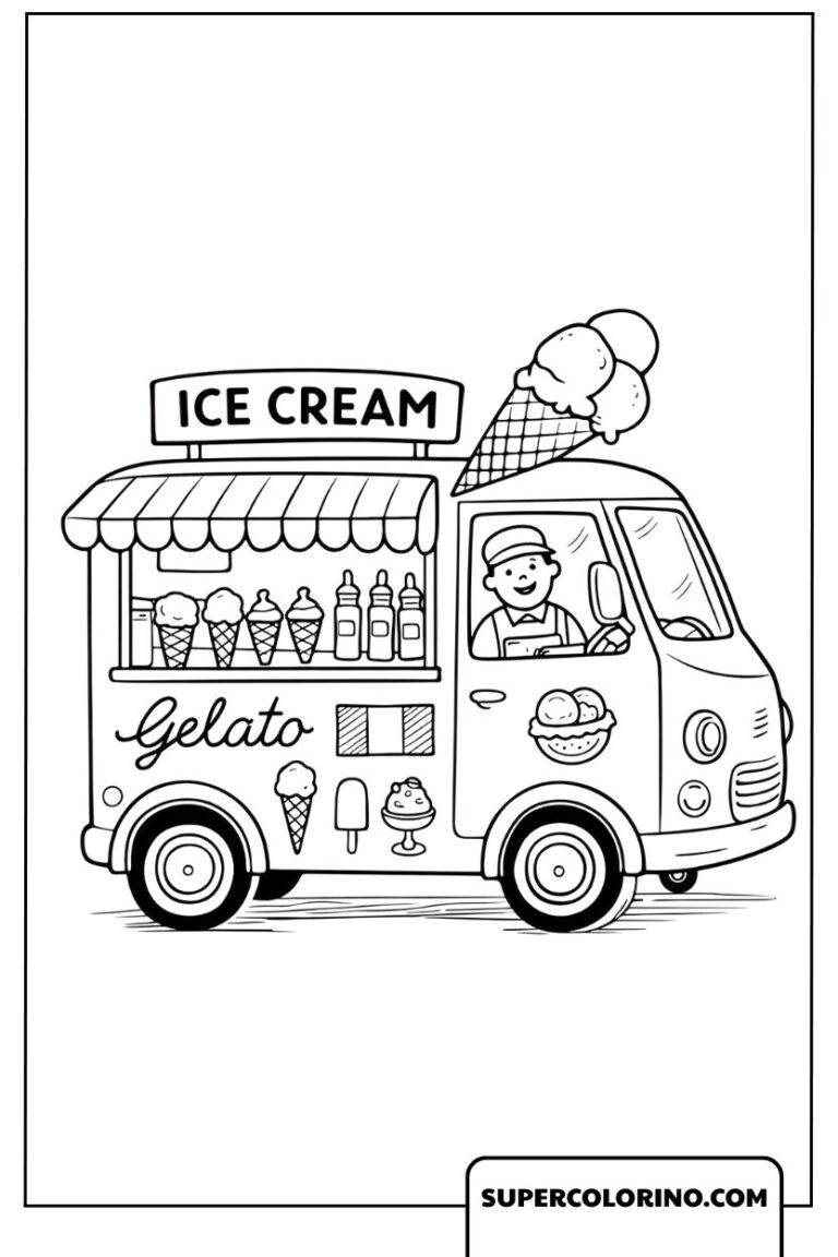 22 Gelato da colorare gratis e divertenti da stampare