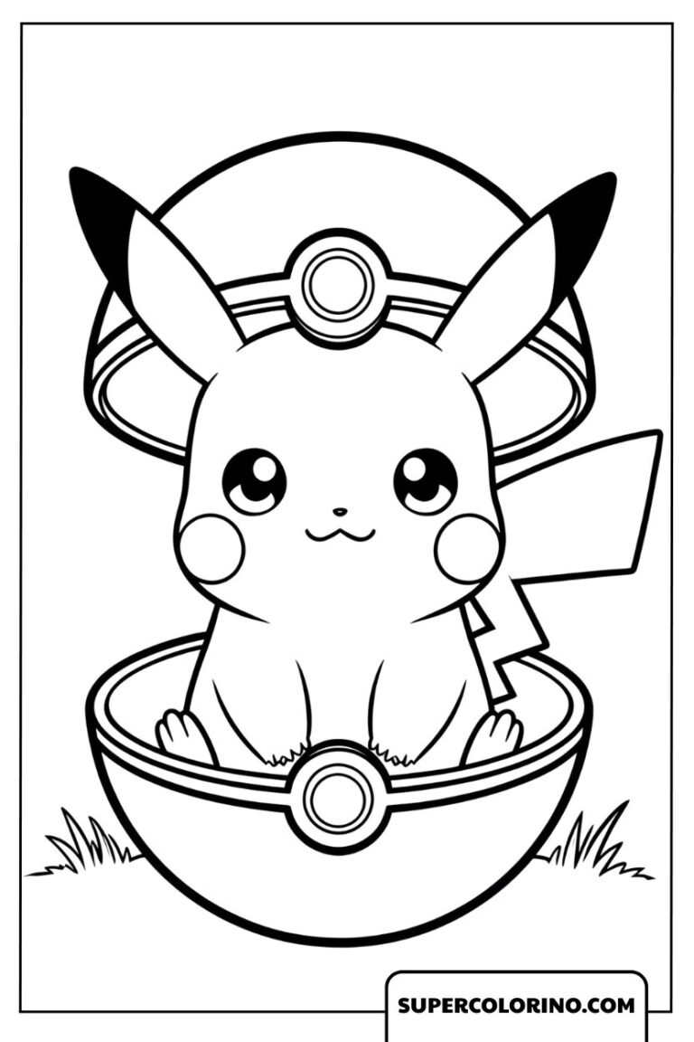 22 disegni di Pikachu da colorare gratis da stampare