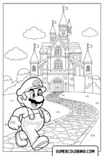Mario da colorare gratis da scaricare