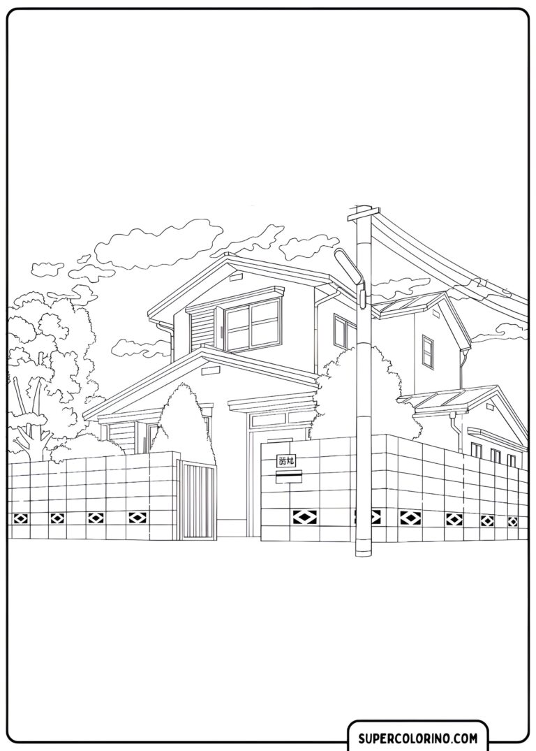 Case da colorare gratis: stampa e divertiti!
