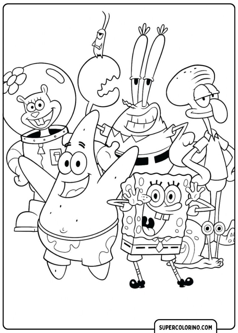 Spongebob da colorare: 22 disegni fantastici gratis