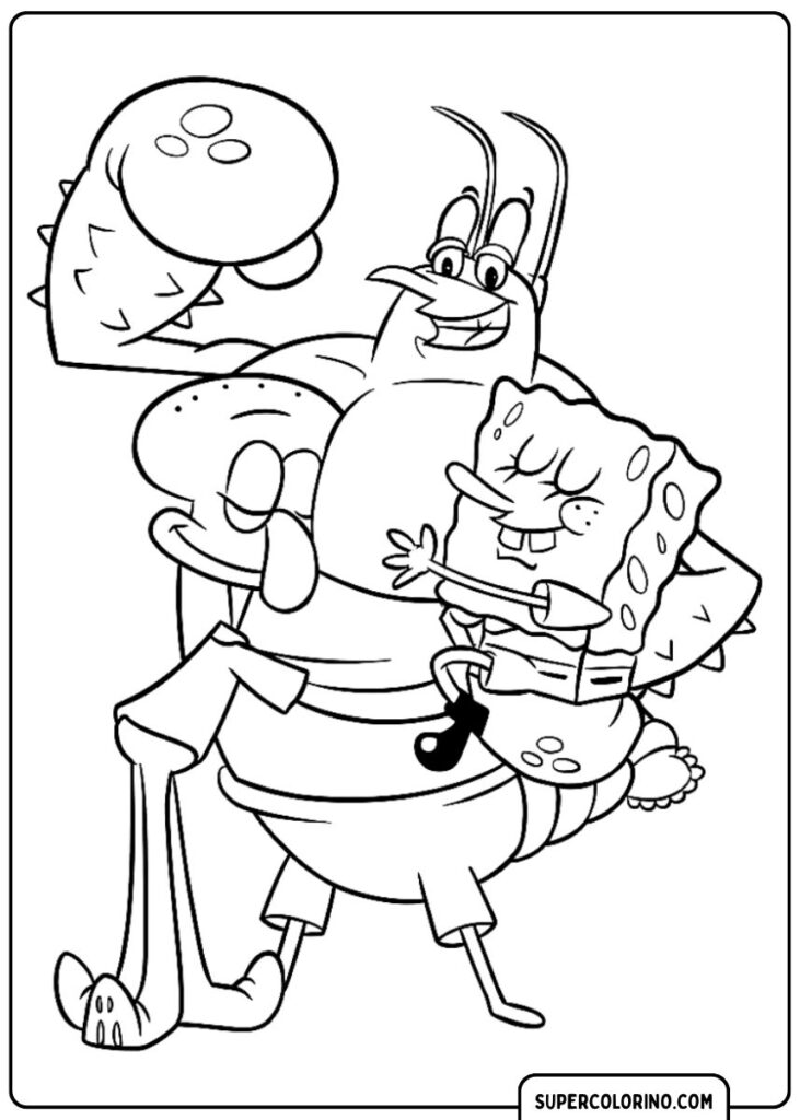 Spongebob da colorare: 22 disegni fantastici gratis