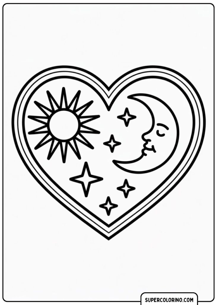 Cuore da colorare: 22 disegni gratis da scaricare