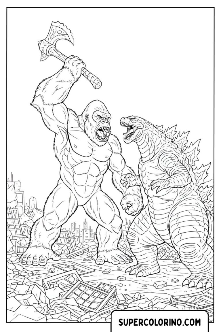 22 disegni di Godzilla da colorare gratis da stampare