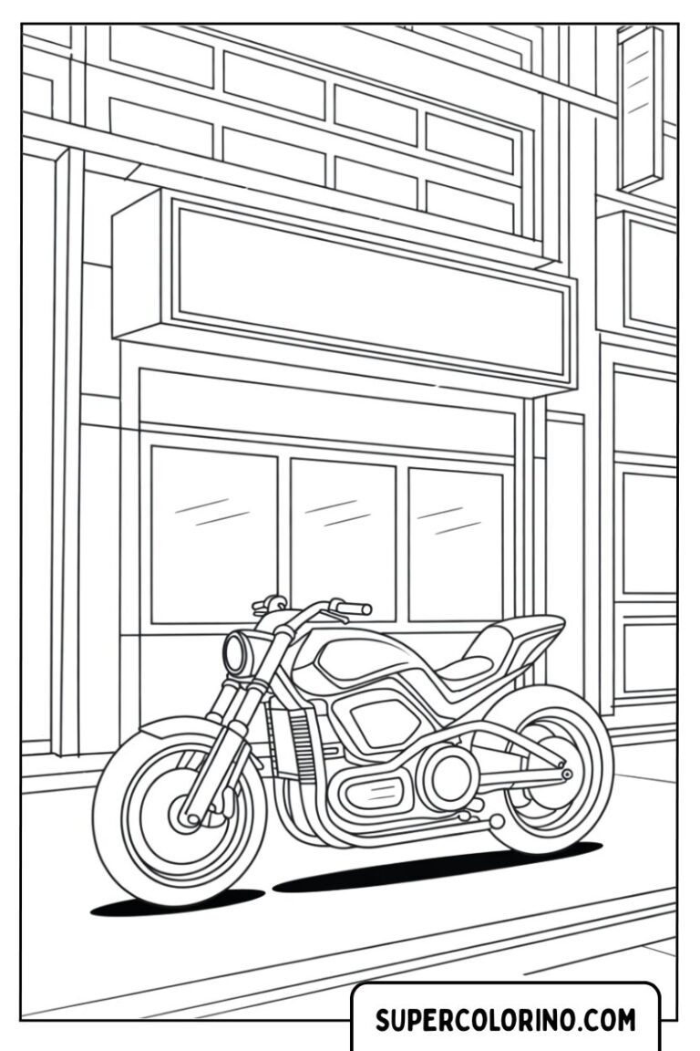 19 Coloriage Moto gratuits à imprimer pour enfants