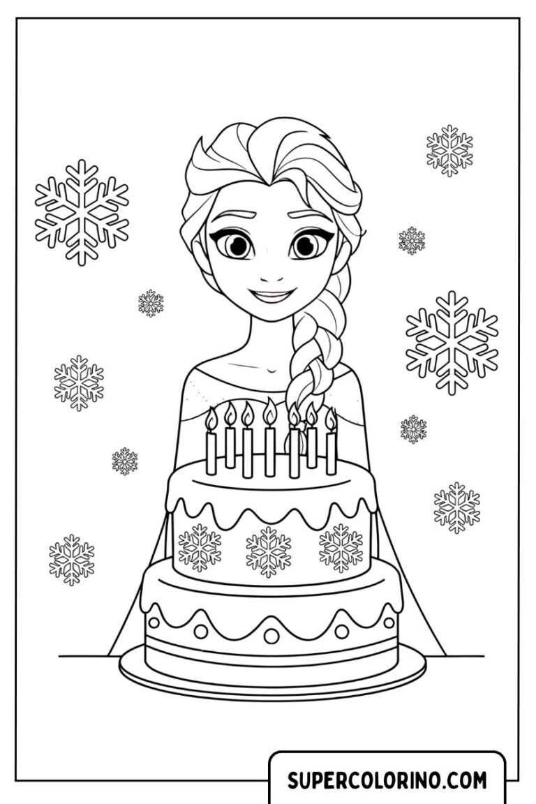 Frozen da Colorare Gratuiti da Scaricare per Bambini