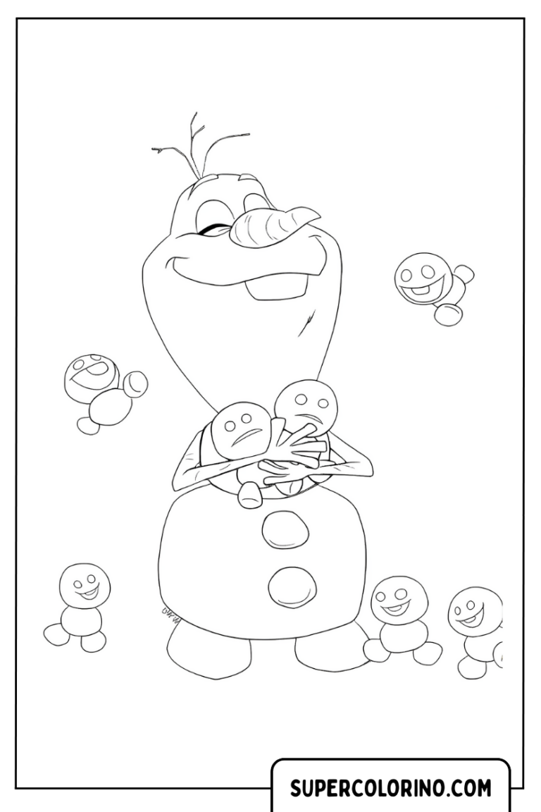 Frozen da Colorare Gratuiti da Scaricare per Bambini