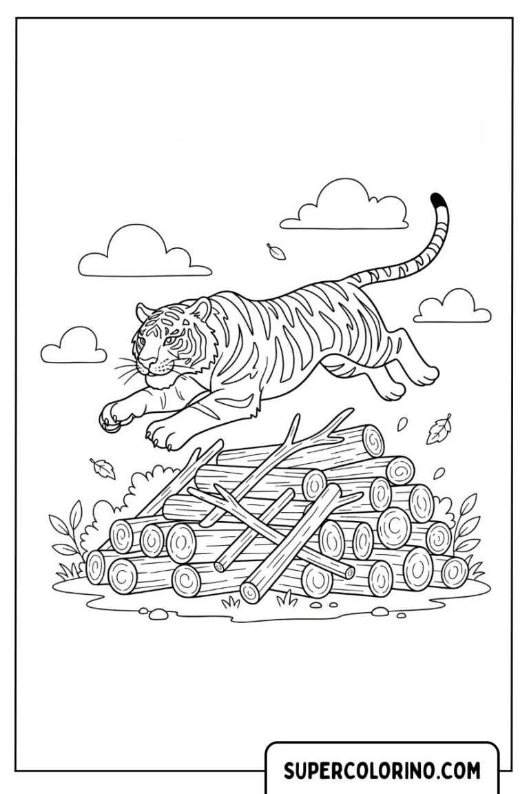 Tigre da Colorare gratuiti da scaricare per bambini