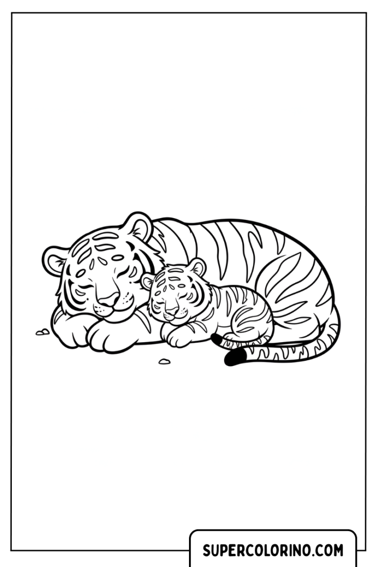 Tigre da Colorare gratuiti da scaricare per bambini