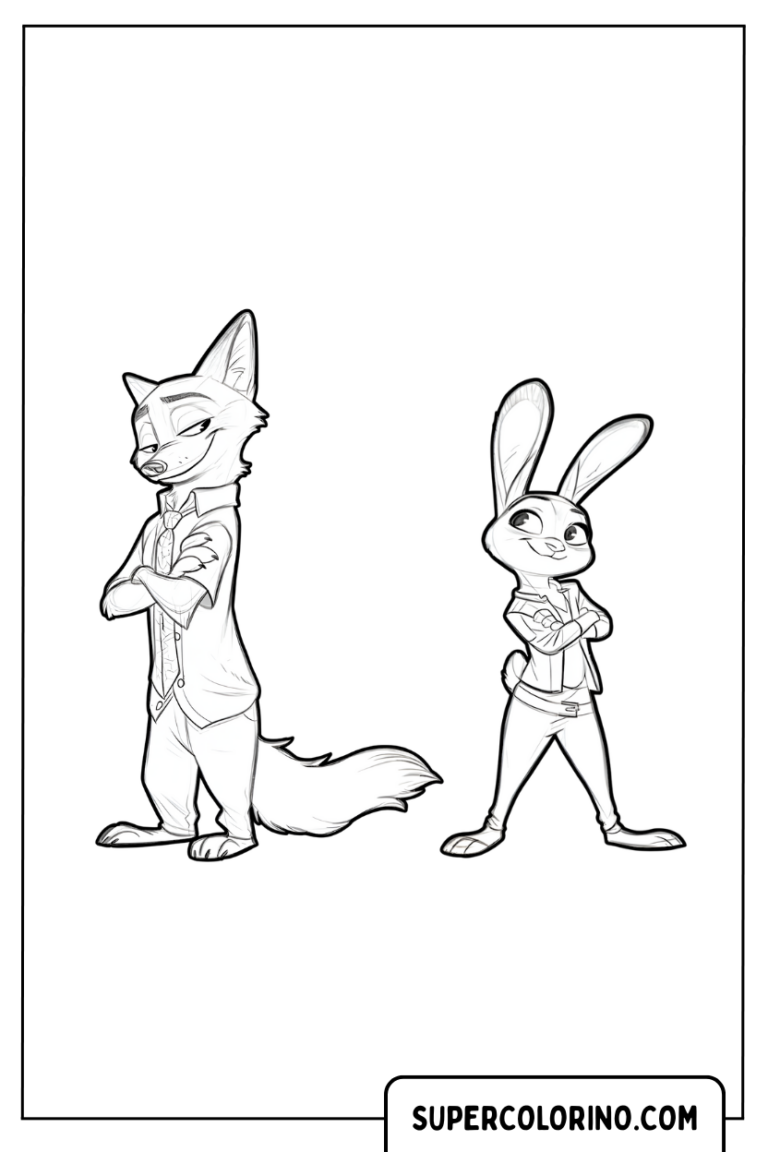 Pagine da Colorare Zootropolis 2 gratuite da scaricare