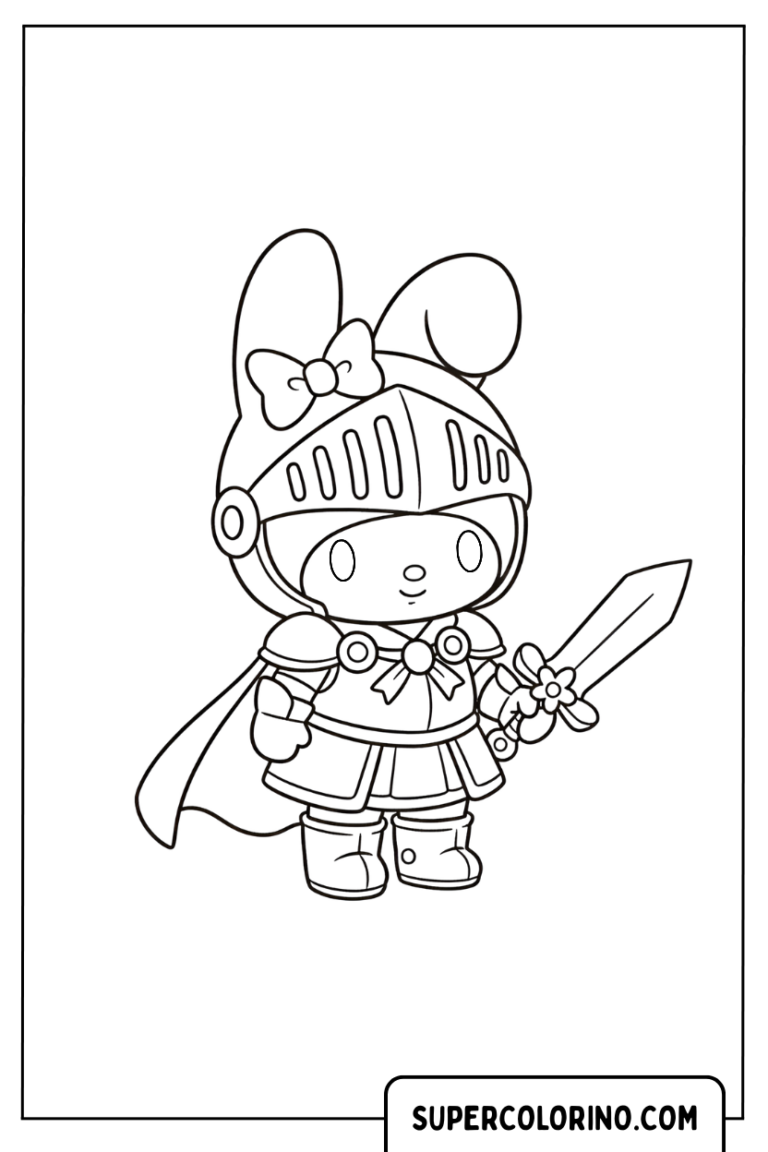 15 My Melody da Colorare Download Gratuito per Bambini