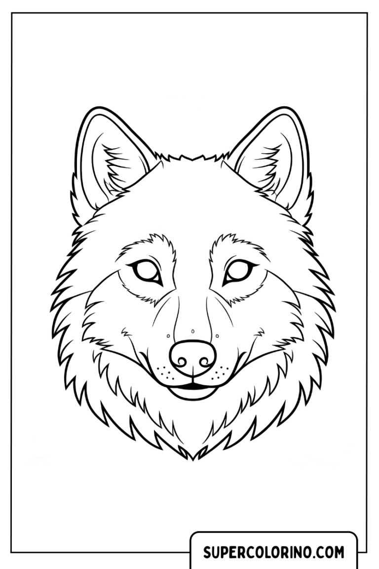 14 Pagine Lupo da Colorare Gratis da Scaricare