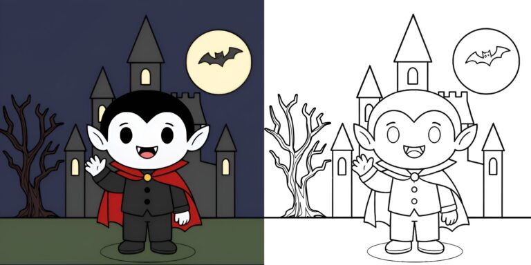 15 Vampiro da Colorare gratuiti da scaricare